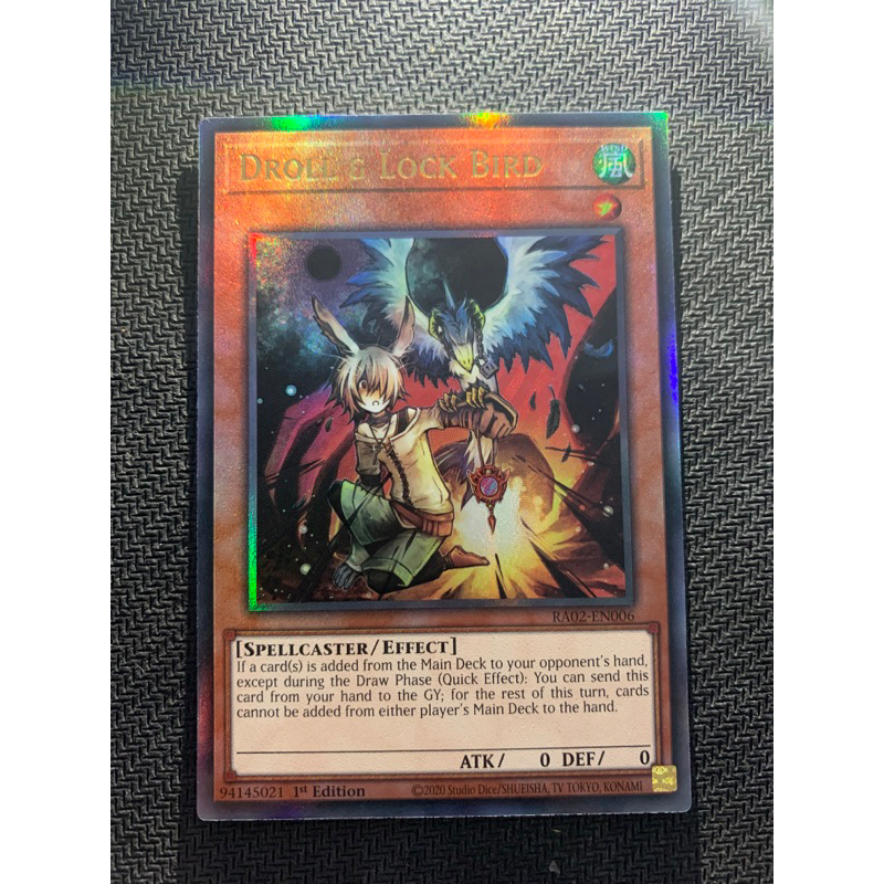 Thẻ Bài Yu-Gi-Oh! RA02-EN006 Droll & Lock Bird | Shopee Việt Nam