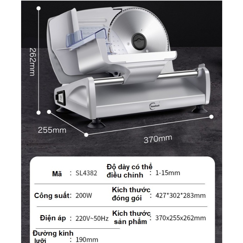 Máy thái thịt đông lạnh, máy thái lát rau củ quả thông minh Haoluck | Shopee Việt Nam