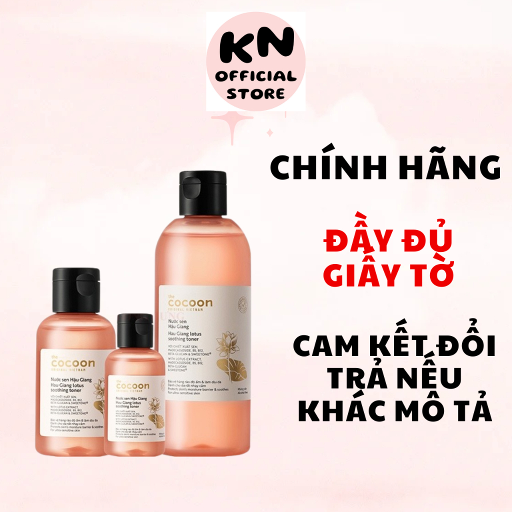Bigsize - Nước cân bằng da (toner) Sen Hậu Giang Cocoon giúp phục hồi ...