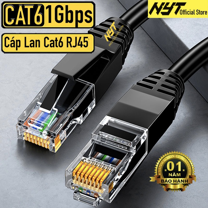 Dây Lan Cat6 1Gpbs 2 Đầu Bấm Sẵn NYT LC601 | Shopee Việt Nam