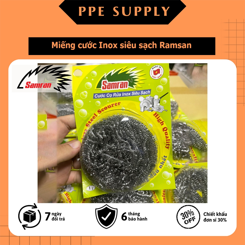 Cước cọ rửa inox Samran Siêu Sạch - PPESupply | Shopee Việt Nam