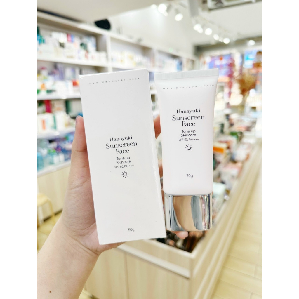Kem chống nắng nâng tone SPF50 PA++++ Hanayuki 50g | Shopee Việt Nam
