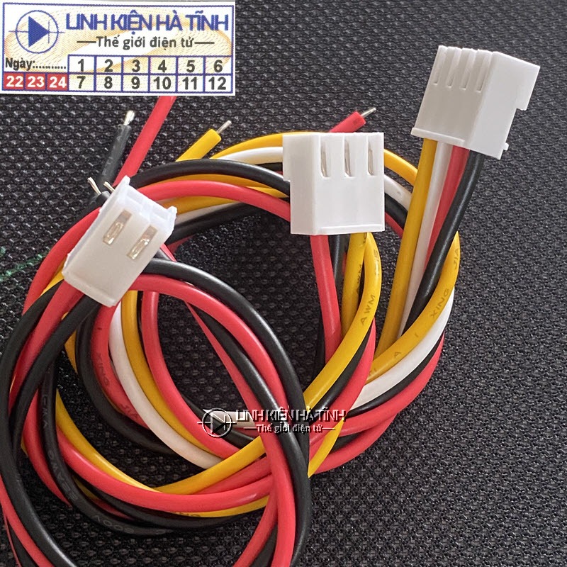 10 sợi dây cáp nguồn VH3.96 mm nối mạch công suất 2P 3P 4P dài 30cm dây ...