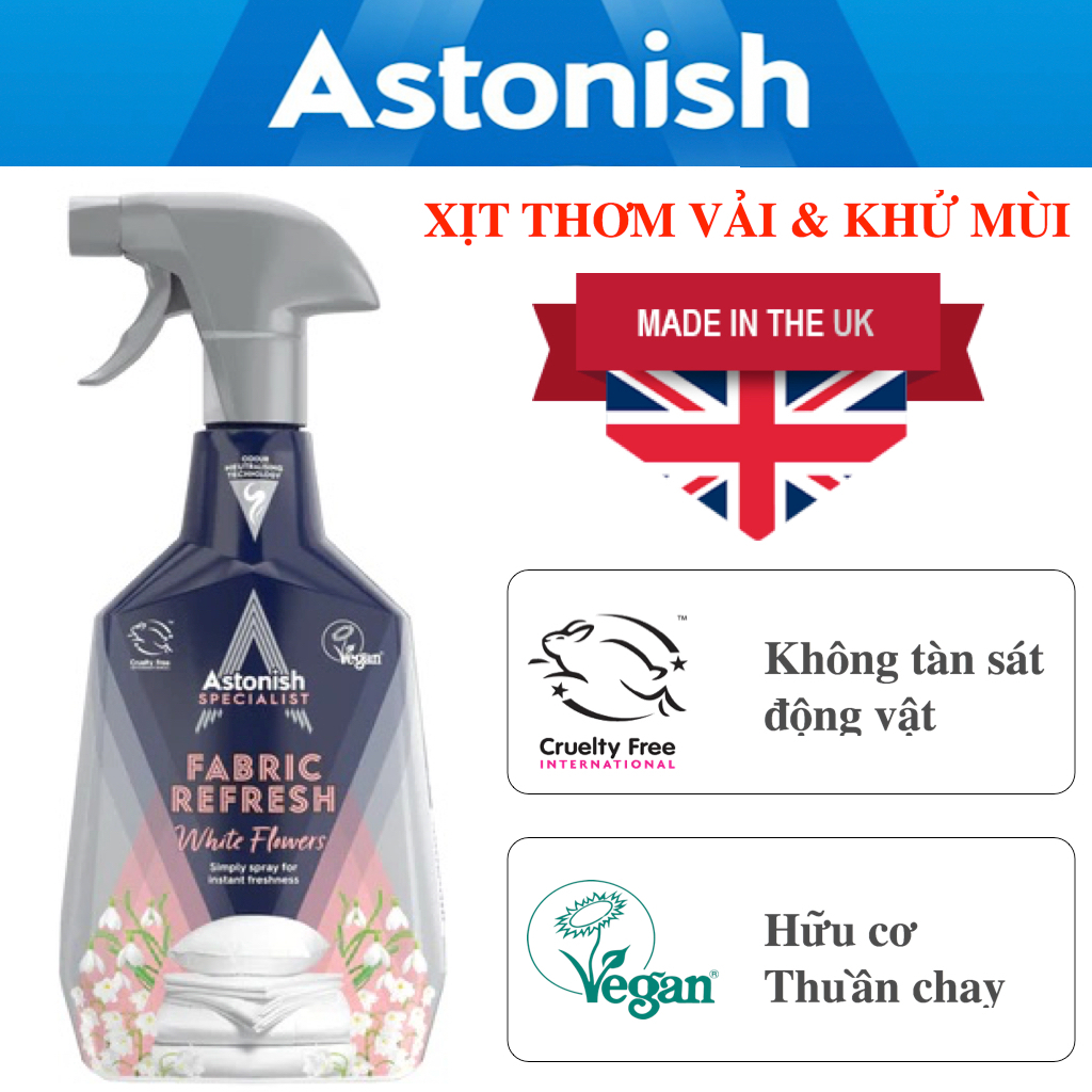 Bình xịt thơm vải & khử mùi Astonish C6740 | Shopee Việt Nam