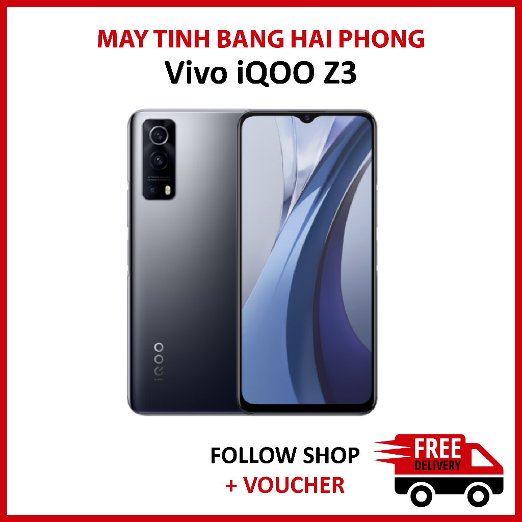 Điện thoại Vivo iQOO Z3 RAM 6/128GB chip Snapdragon 768 5G màn 120Hz hỗ trợ sạc nhanh 55W ...