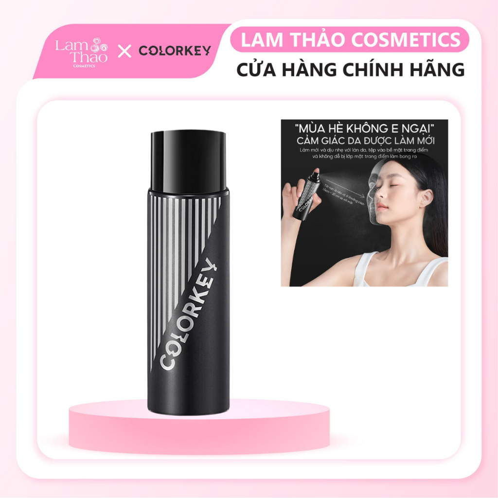Xịt Khóa Lớp Trang Điểm Colorkey Airy Soft Matte Makeup Setting Spray ...