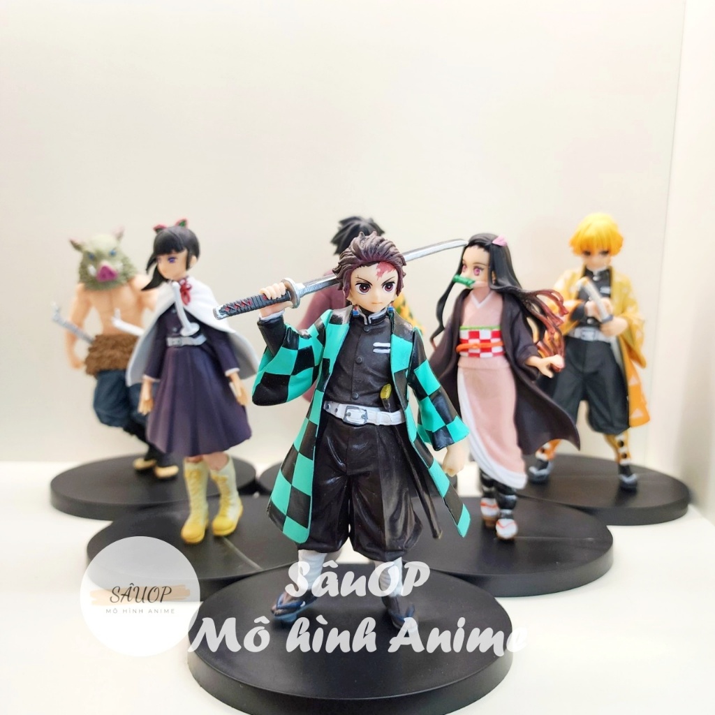 Combo 6 nhân vật thợ săn quỷ trong Ghost Slayer (Mô hình Anime Demon ...