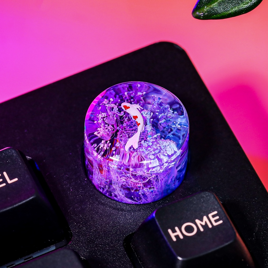Núm Vặn Volume Knob Koi artisan nhiều màu sắc, Knob artisan cho bàn phím cơ | Shopee Việt Nam