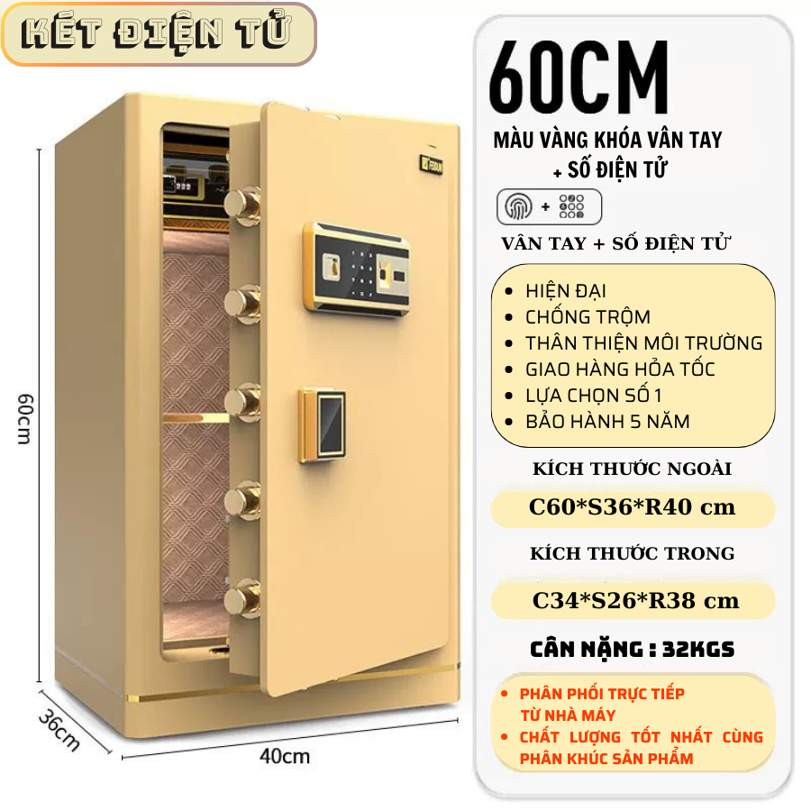 Két Sắt Điện Tử Vân Tay NHAF DECOR , tủ két sắt Hiện Đại Gia Đình Văn ...