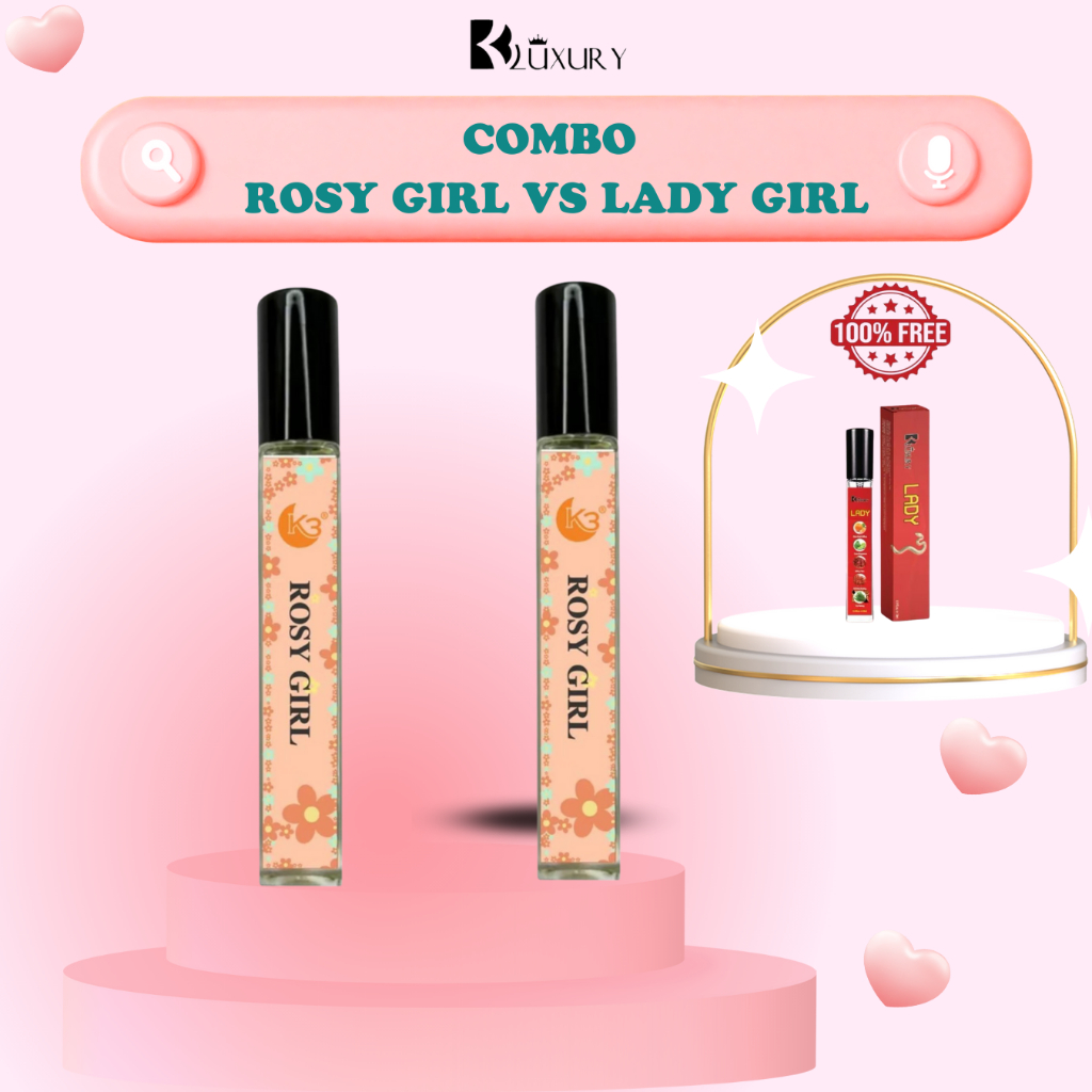 Combo Nước Hoa Nữ Bk Luxury Rosy Girl 10ml vs Lady Girl 10ml Perfume ...