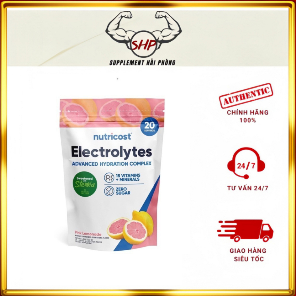 [Chính hãng] Gói bột điện giải Nutricost Electrolytes Advanced ...