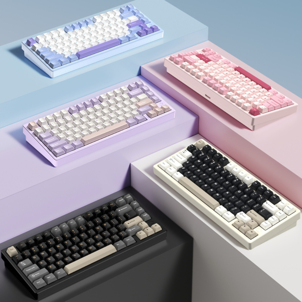 [Hàng Sẵn] Bàn phím cơ không dây Rainy75 | rainy 75 nhôm CNC, mạch xuôi, 3 modes, leg rgb ...