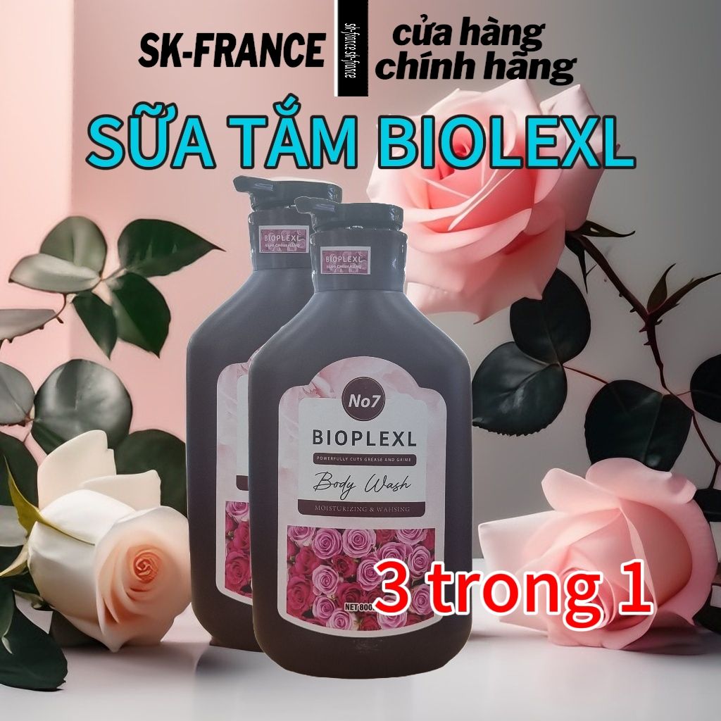 Sữa Tắm BIOLEXL 3In1 SK-FRANCE - Làm Sạch, Dưỡng Da Trắng Sáng, Lưu Hương Thơm 24h (800ml ...