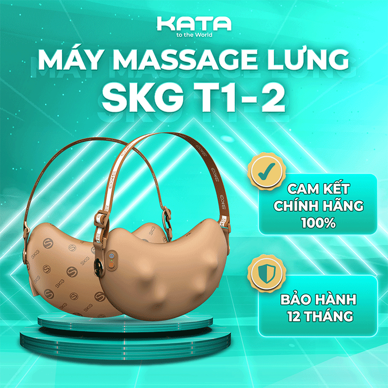 Máy Đấm Lưng Massage Lưng Cao Cấp SKG T1-2 Đầu Mát Xa Cải Tiến 3 Chế Độ Thư Giãn | KATA Beauty ...