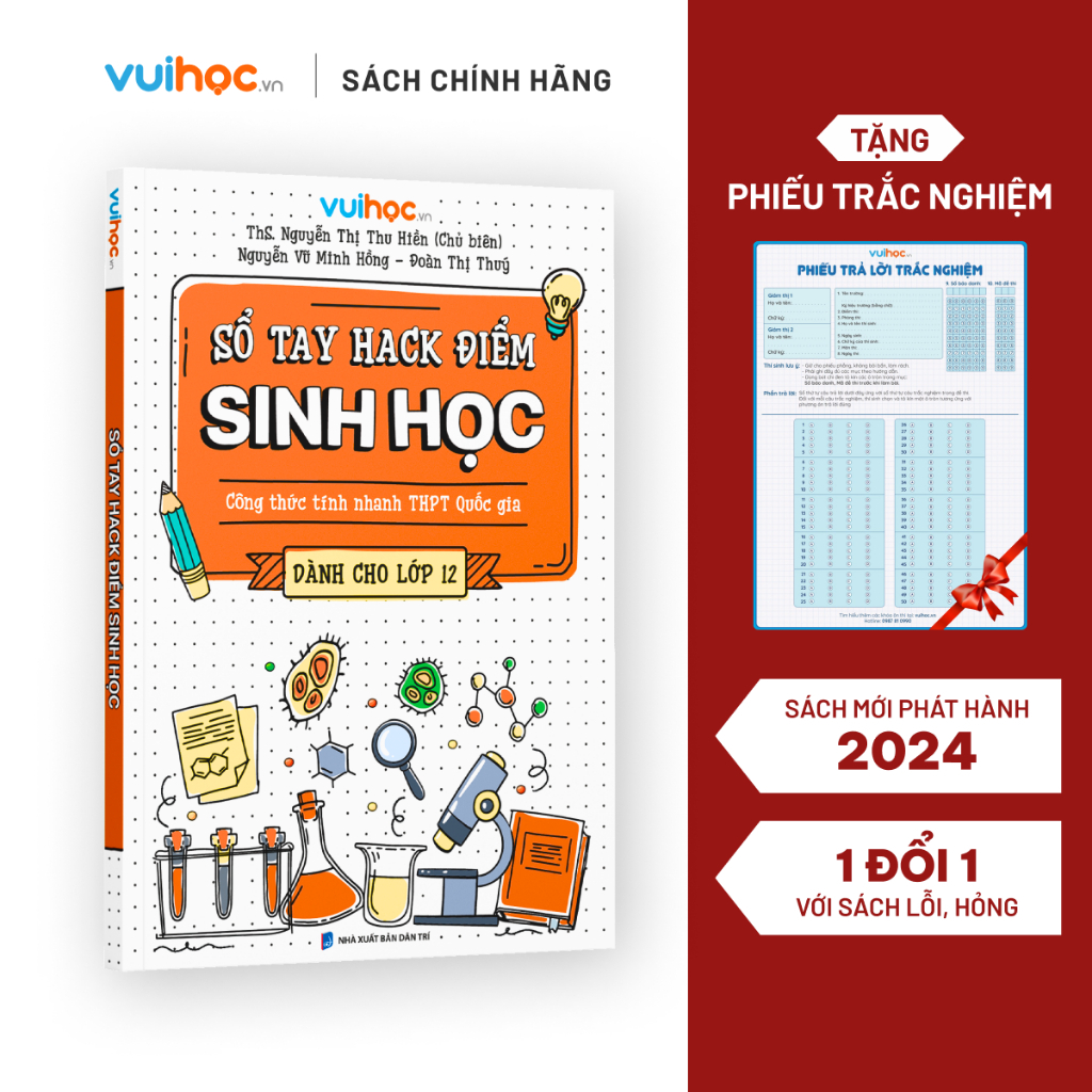 Sổ tay hack điểm môn Sinh - Dành cho lớp 12 | Shopee Việt Nam