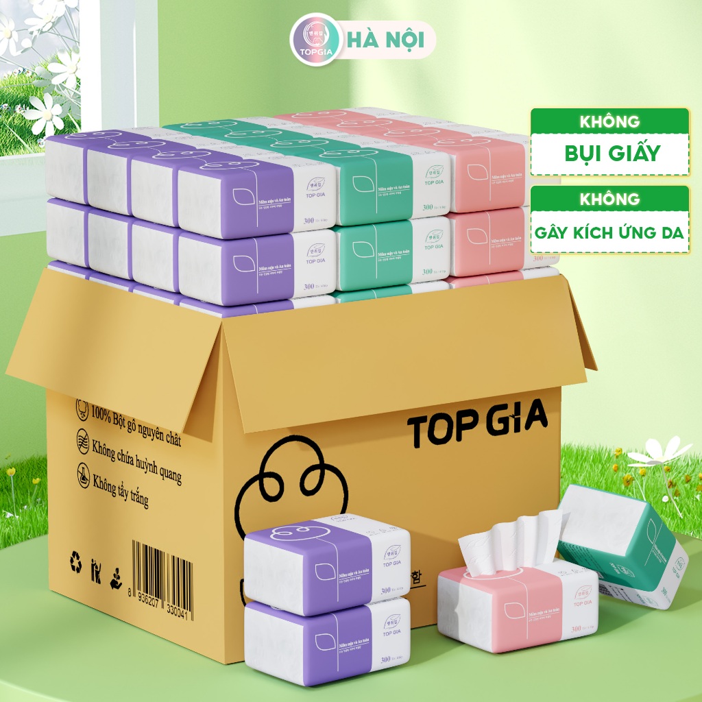 Combo 46 gói giấy ăn Topgia 4 lớp cao cấp tiện lợi cho cả gia đình ...