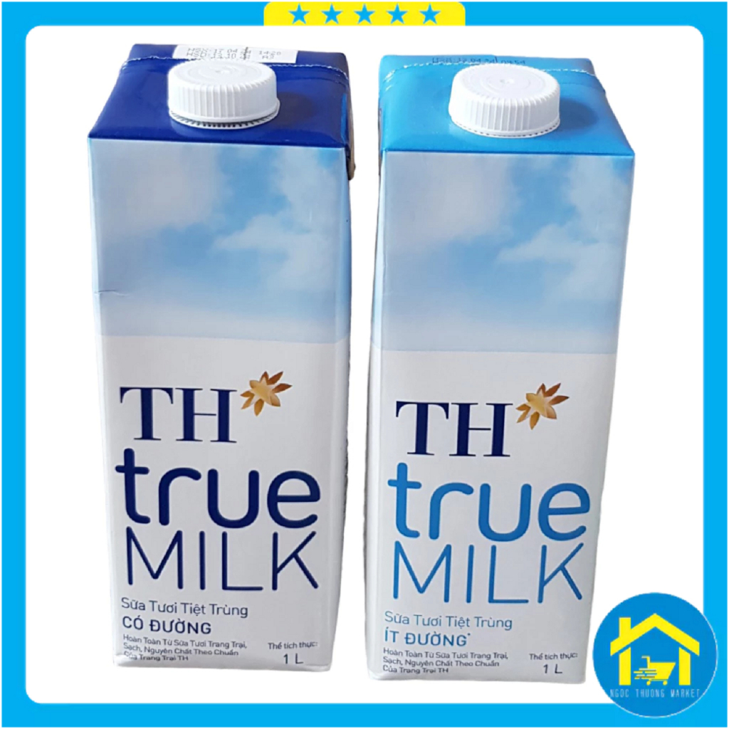 Sữa TH True Milk, Sữa tươi tiệt trùng hộp 1 lít | Shopee Việt Nam