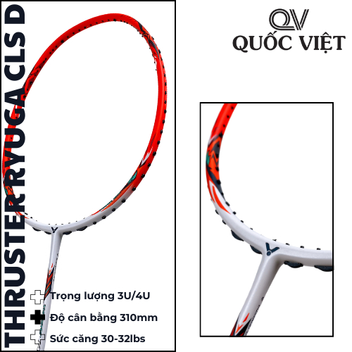Vợt cầu lông Victor Thruster Ryuga CLS D chính hãng Quốc Việt Badminton ...