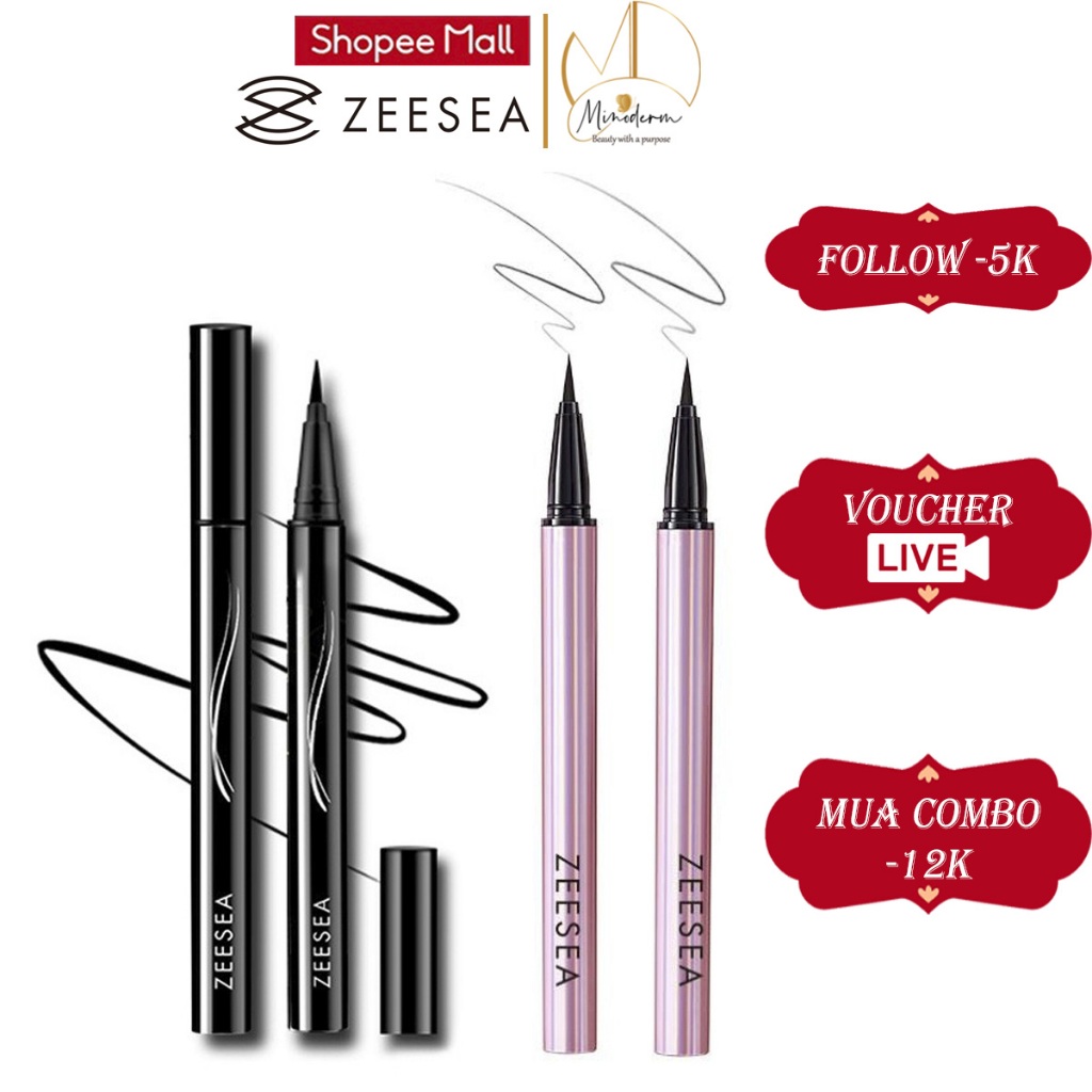 Bút kẻ mắt MINODERM Zeesea chống thấm nước lâu trôi nhanh khô dễ sử dụng 0.55ml | Shopee Việt Nam