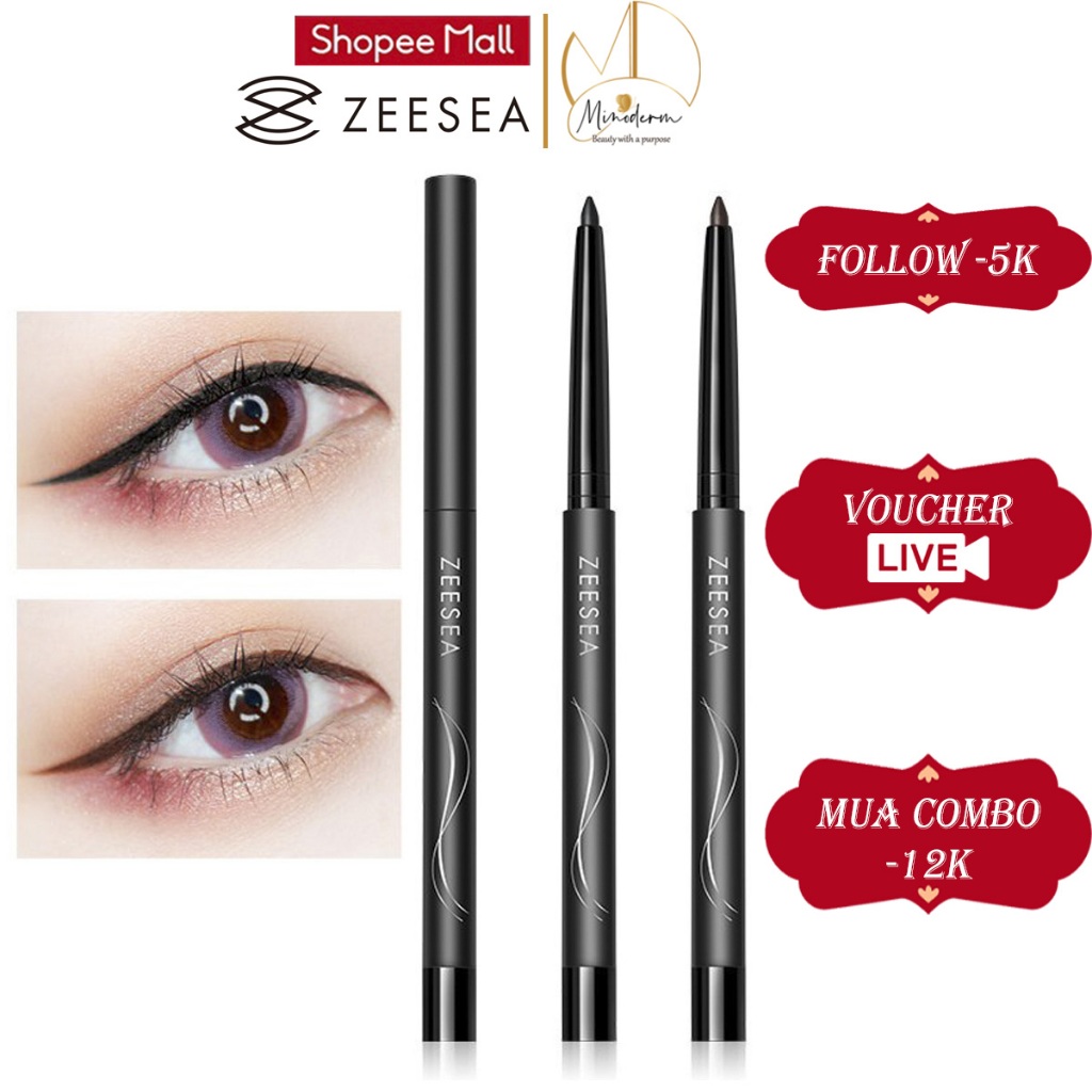 Bút kẻ mắt trang điểm ZEESEA chống thấm nước không bị nhòe lâu trôi suốt 24 giờ 0.28g | Shopee ...