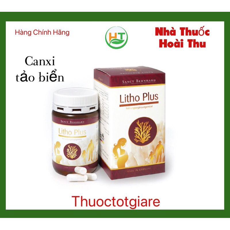 Litho Plus - Viên uống bổ sung Canxi hữu cơ từ tảo biển đỏ ( Nhập khẩu ...