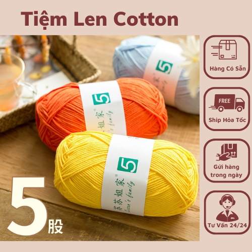 Len Susan Family 5, cuộn to 100g (Bảng 81 màu) | Shopee Việt Nam