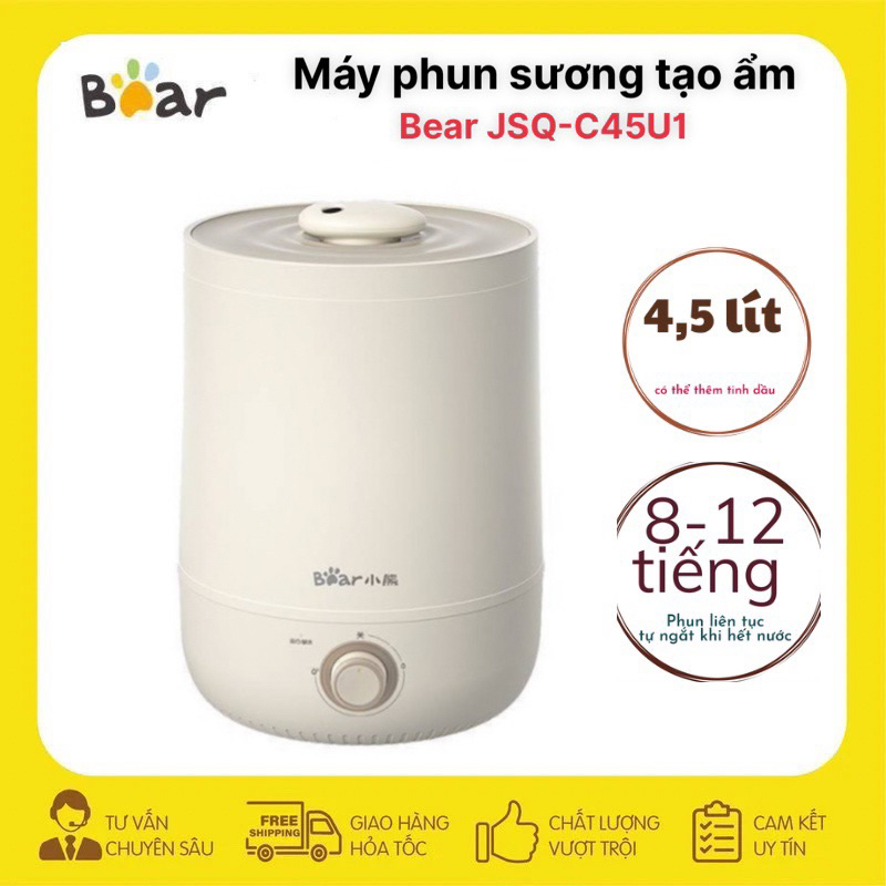 Máy phun sương bù ẩm máy khuếch tán tinh dầu Bear JSQ-C45U1 tạo độ ẩm phòng bảo hành 12 tháng ...