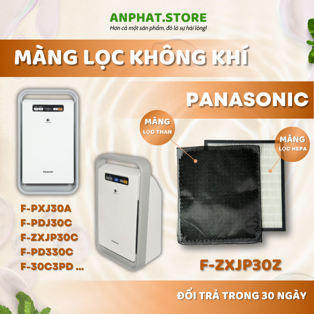 Màng lọc không khí Panasonic: F–PXJ30A, XZJP30C, PXJ30C, PD330C, 30C3PD, PDJ30C,...màng lọc Hepa ...