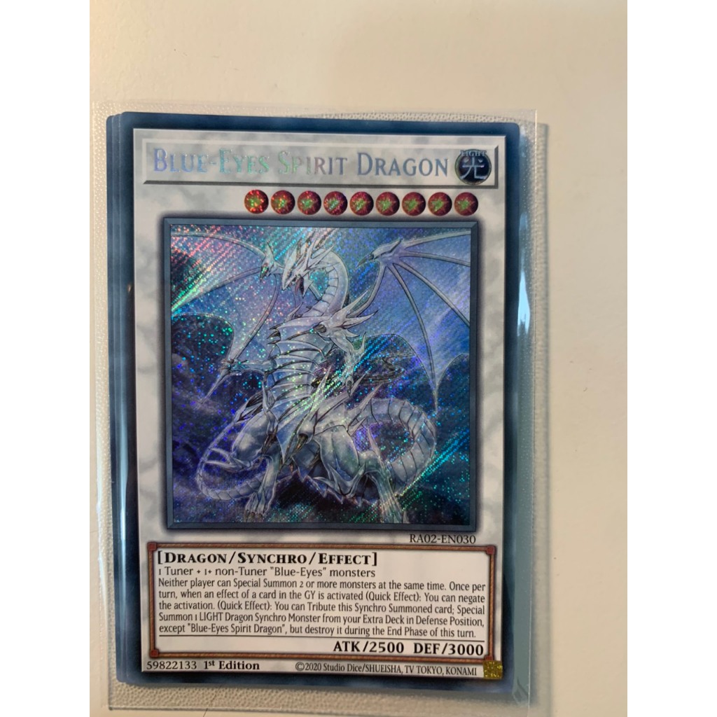 Thẻ bài yugioh Blue-eyes Spirit Dragon RA02-en030 | Shopee Việt Nam