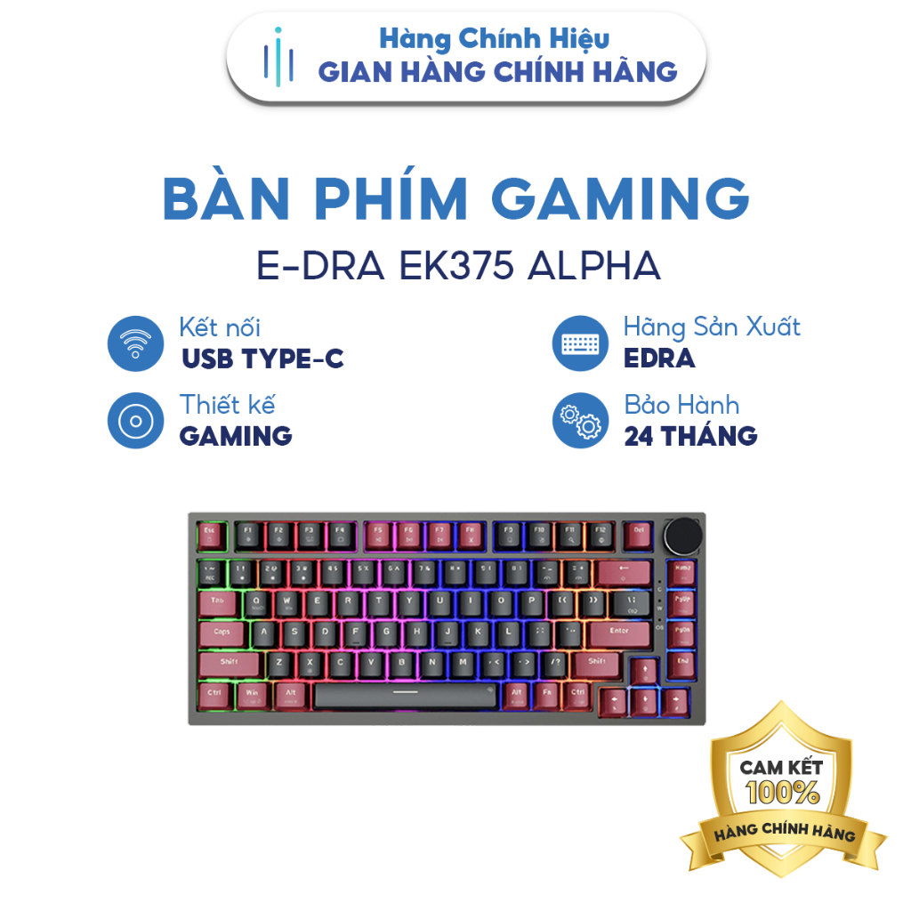 Bàn phím Gaming E-DRA EK375 Alpha | Shopee Việt Nam