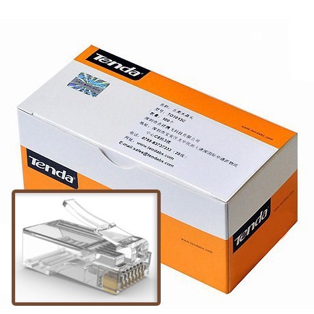 Hạt mạng Tenda RJ45 Cat5e Cat6 Hộp 100hạt | Shopee Việt Nam