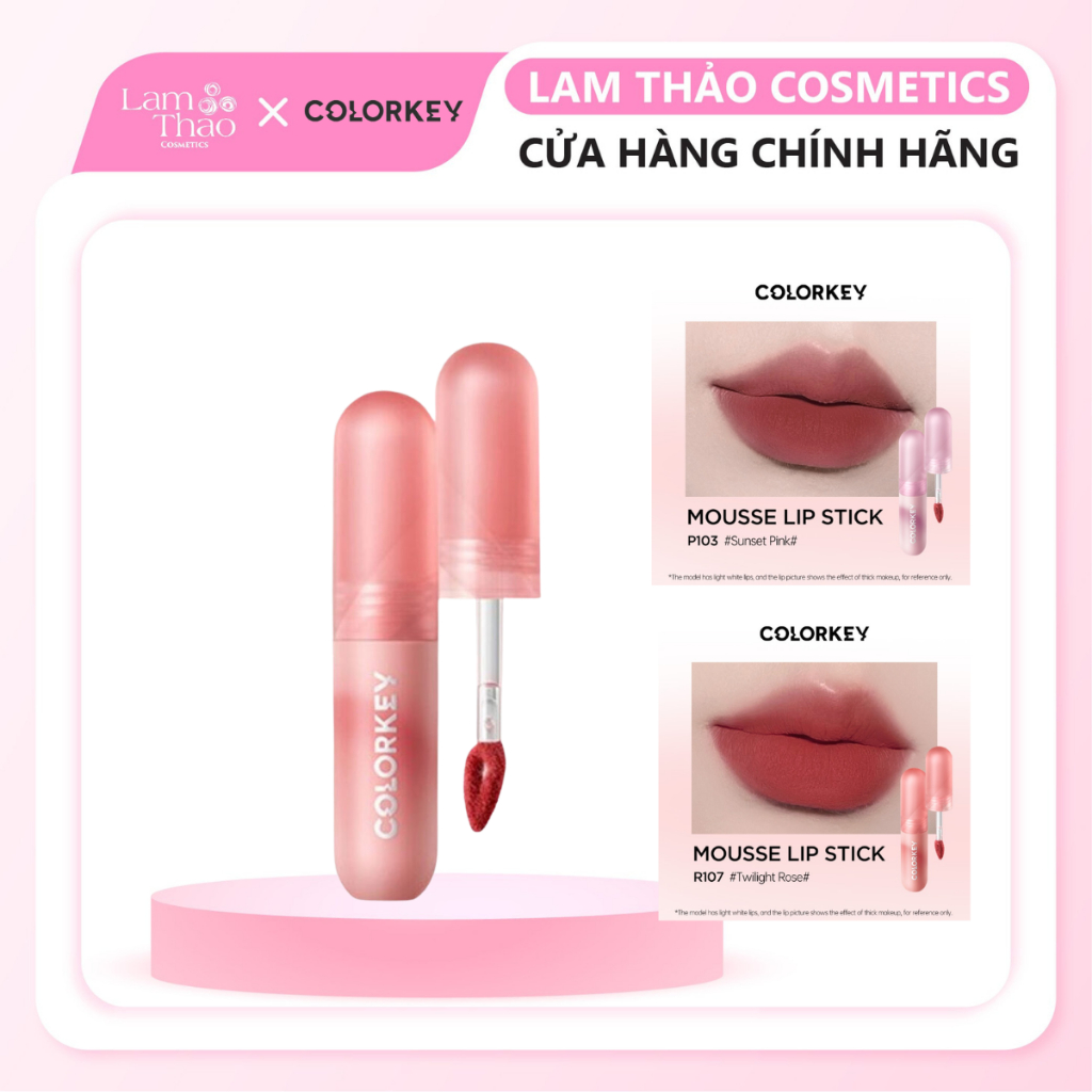 Son Kem Bùn Mịn Môi Colorkey Mousse Lip Mud Matte | Shopee Việt Nam