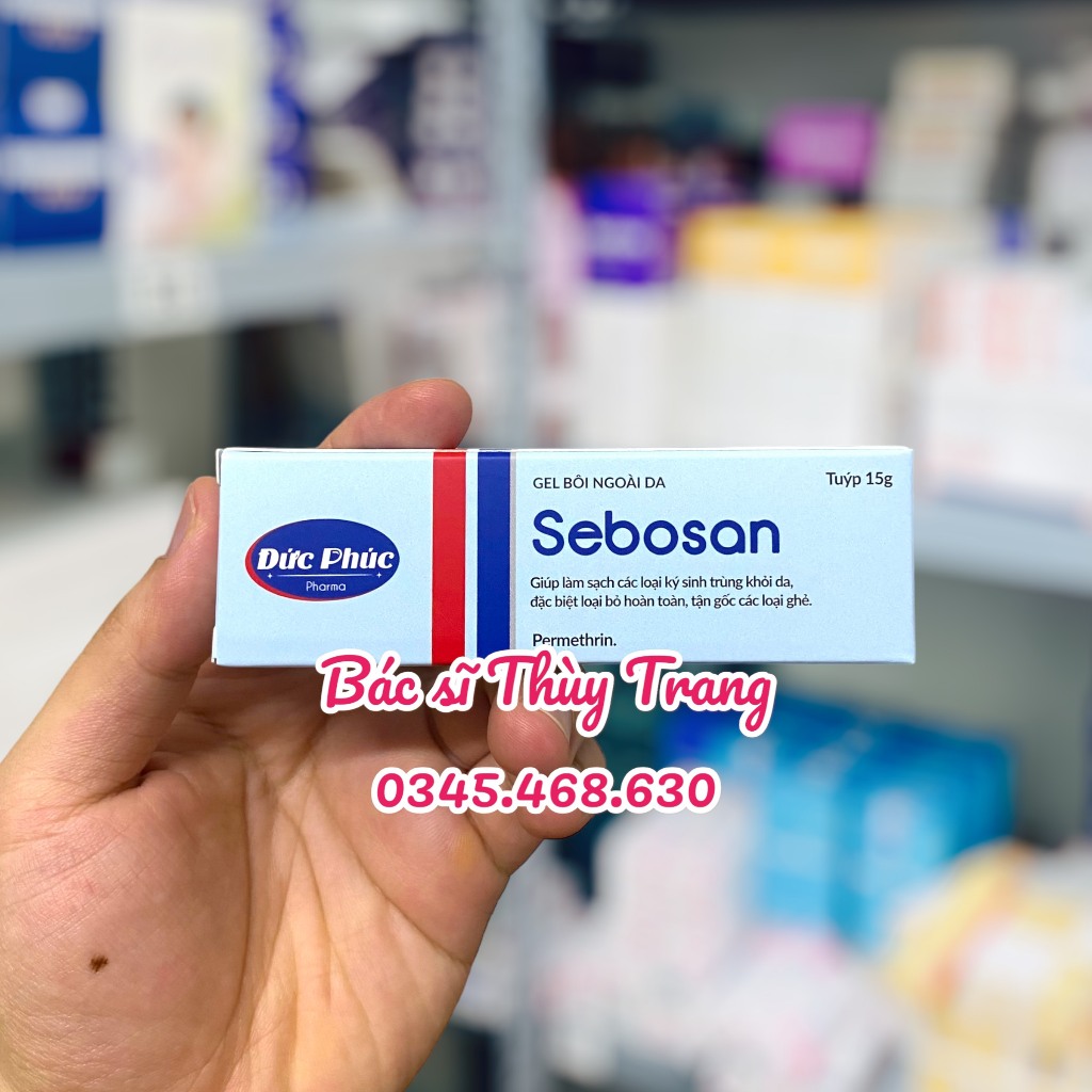 Kem bôi ghẻ và ký sinh trùng Sebosan Cream - Gel - 15g | Shopee Việt Nam