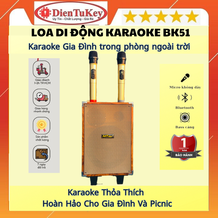 Loa xách tay di động BK51 - Loa Karaoke Chính Hãng Giá Rẻ Công Suất Lớn ...