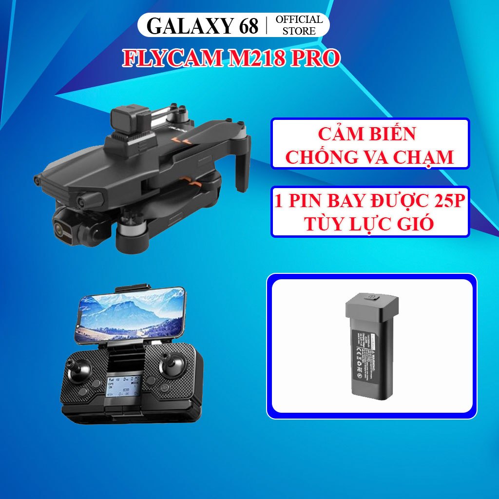 Flycam mini M218 định vị GPS cao cấp Camera 4K HD Drone có Gimbal chống ...