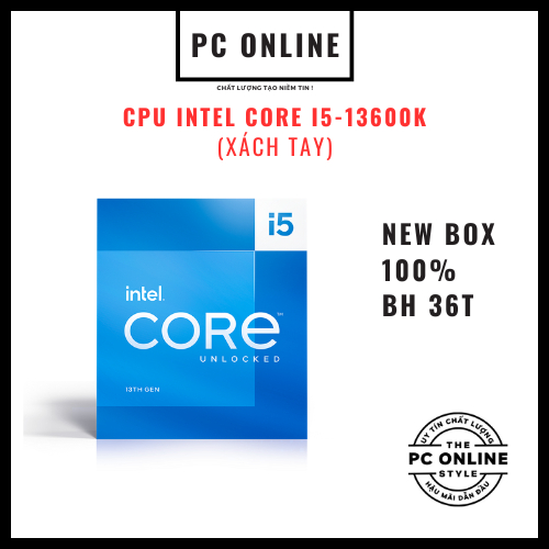 CPU Intel Core I5 13600K New Box NK (14 Nhân 20 Luồng / 2.6 - 5.3 Ghz ...