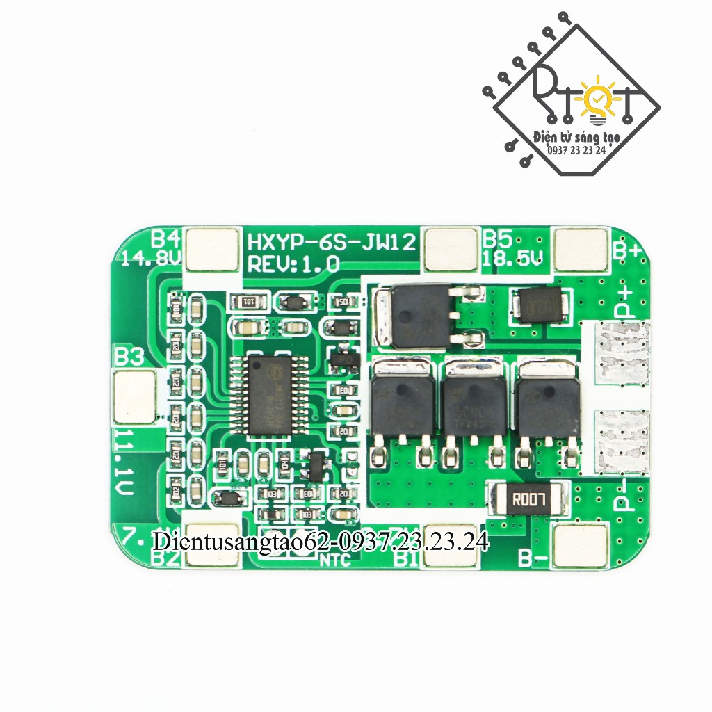 [ DTST62 ] Mạch sạc và bảo vệ cell pin Lion 6S 24V 25.2V 15A | Shopee ...