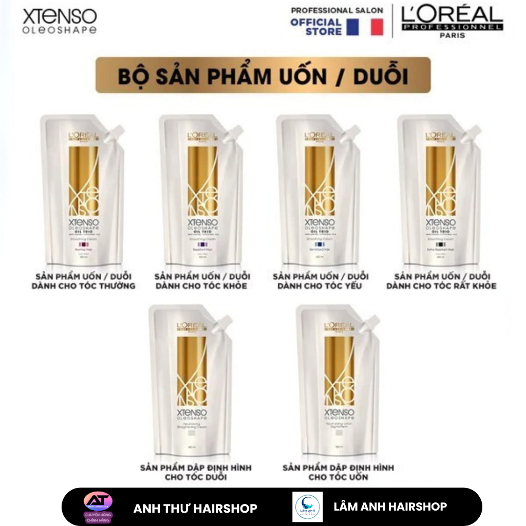 Kem Duỗi Uốn Tóc Và Định Hình L’Oréal X-Tenso Oleoshape Cream Làm Tóc Xoăn và Thẳng Tự Nhiên ...