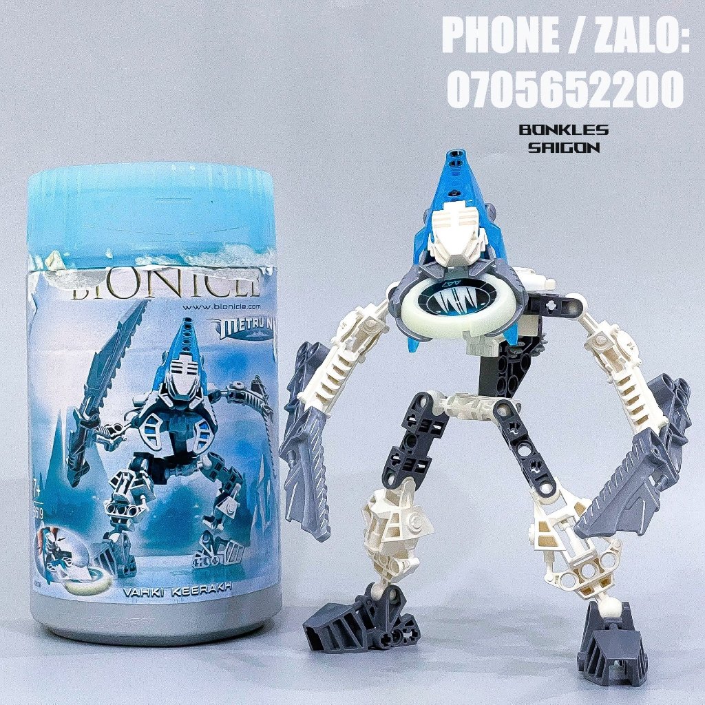 Đồ Chơi Mô Hình Vintage lắp ráp LEGO Bionicle Vahki 8619 Keerakh Chính Hãng Đan Mạch (2004 ...