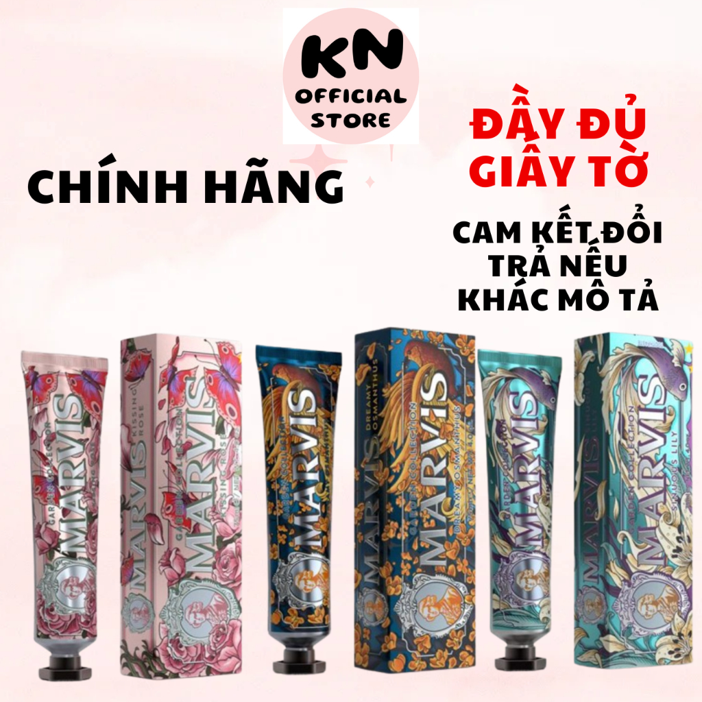 [Mẫu Mới 2024] Kem Đánh Răng Marvis Rose - LiLy - Osmanthus 75ML | Shopee Việt Nam