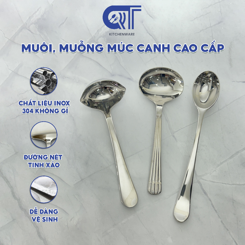 Muôi (Vá) Múc Canh, Múc Sốt, Múc Nước Chấm Inox Chất Lượng Cao - Hàng ...