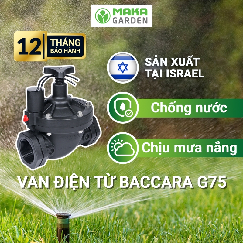 Van điện từ phi 34, 49, 60 mm sản xuất tại Israel Baccara G75, van điện từ 24V AC chất lượng cao ...