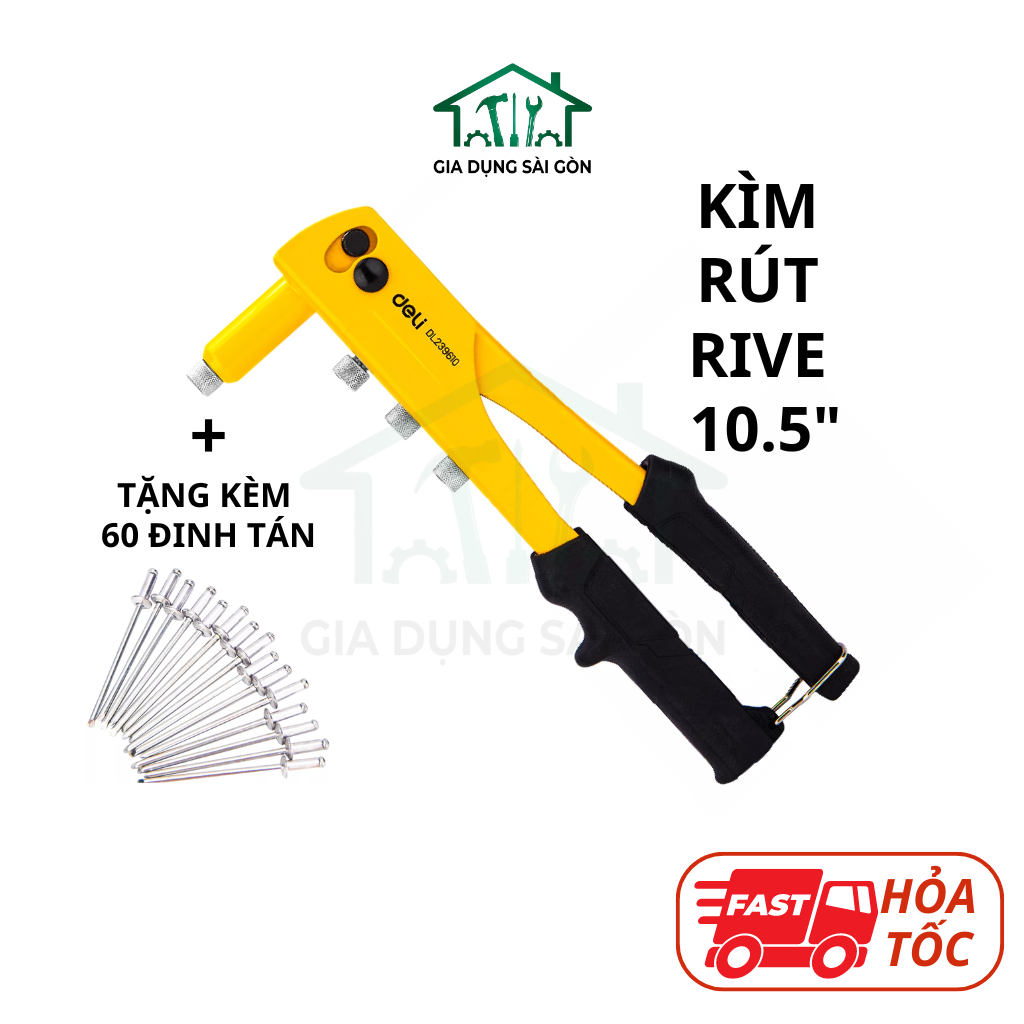 Kìm Rút Đinh Tán Rive 10.5" + TẶNG KÈM 60 ĐINH TÁN - Kìm Rút Rive Nhiều ...