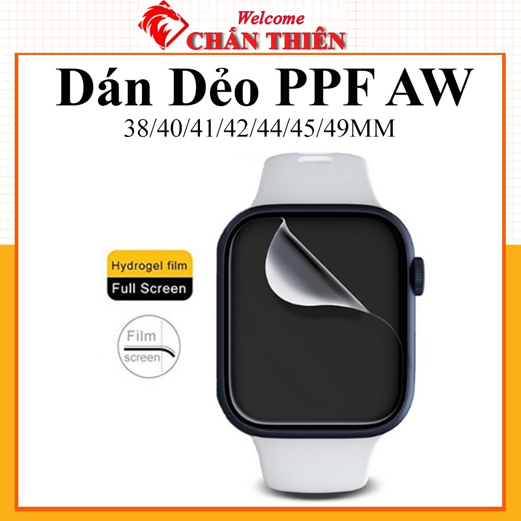 Miếng dán PPF apple watch size 38 40 41 42 44 45 49 mm series dẻo chống ...
