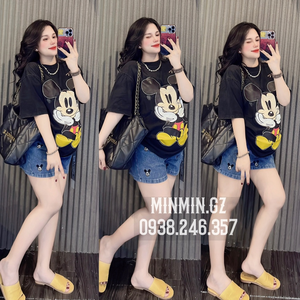 Set Bộ Đùi JEAN MICKEY mẫu mới hàng Quảng Châu cao cấp chuẩn Loại 1, Bộ ...
