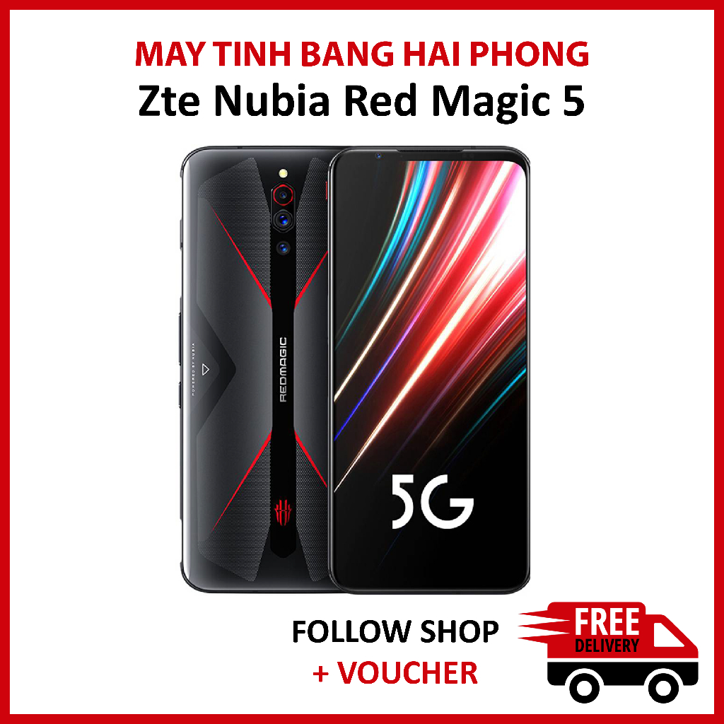 Điện thoại Gaming ZTE Nubia Red Magic 5, RAM 8/128GB chip Snapdragon 865 5G màn 144Hz | Shopee ...