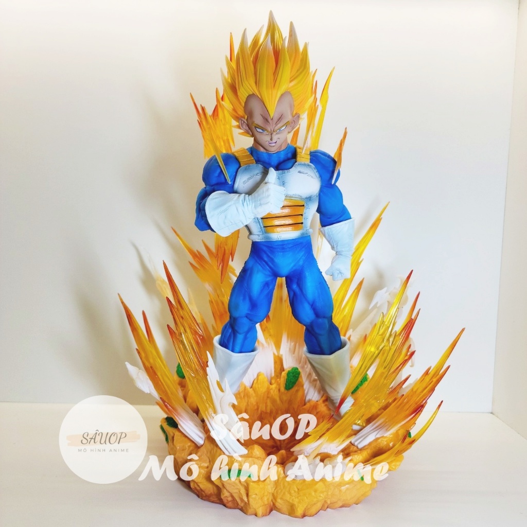 Mô hình Vegeta Super Saiyan kèm hiệu ứng và base siêu đẹp cao 35cm (Mô ...