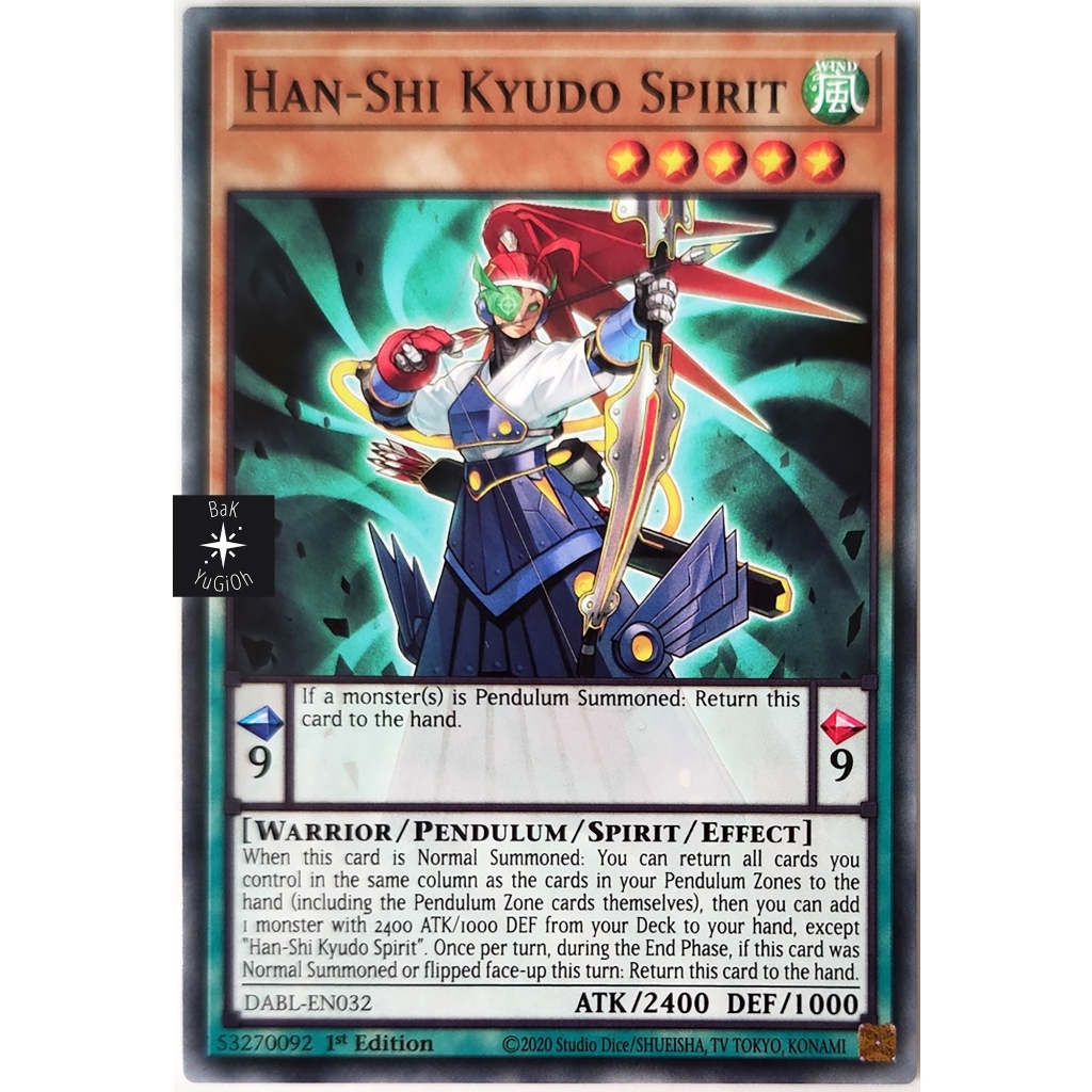 [BaK Yugioh] Han-Shi Kyudo Spirit |EN| Common [Chính Hãng] | Shopee ...