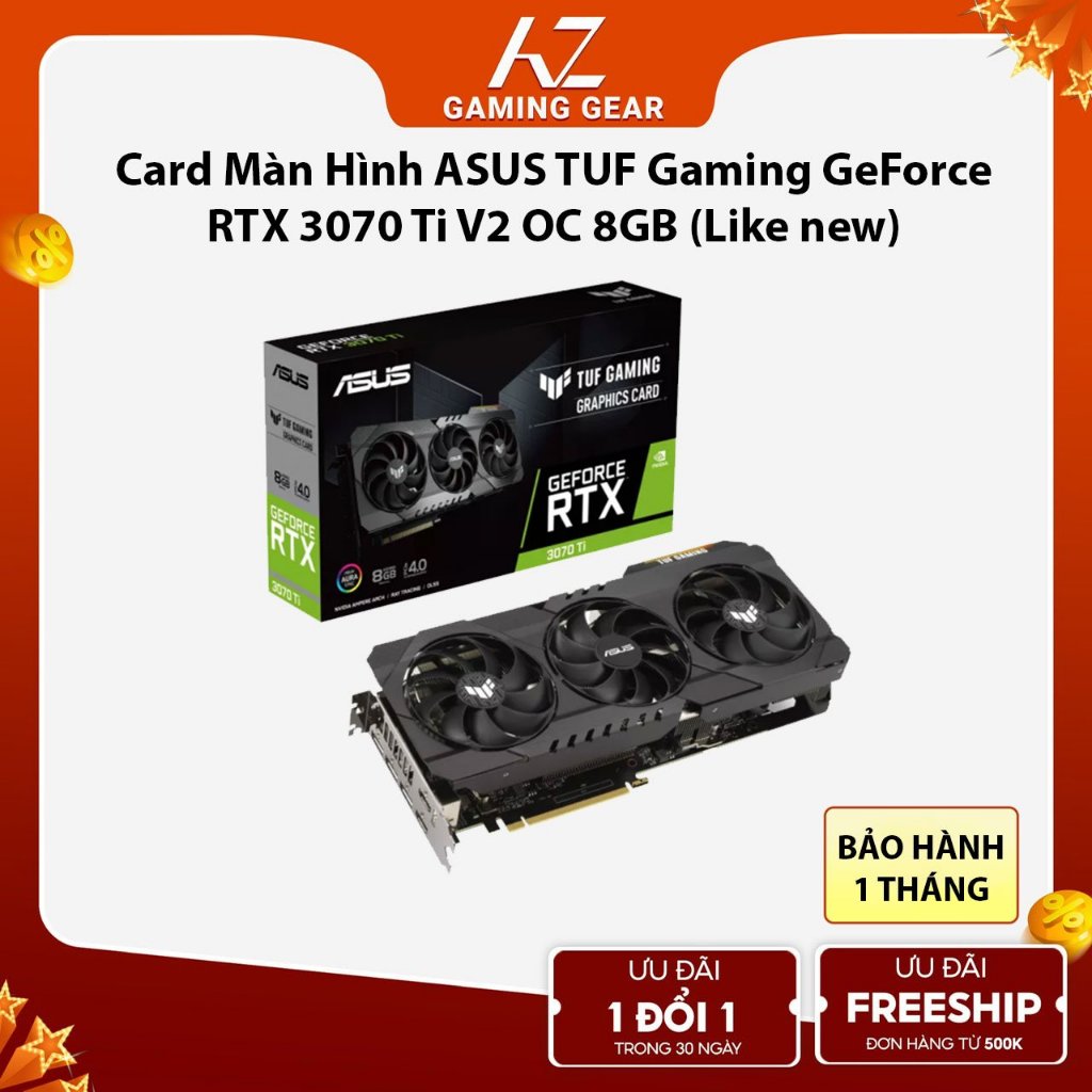 VGA ASUS TUF Gaming GeForce RTX 3070 Ti V2 OC 8GB Like new | Shopee ...