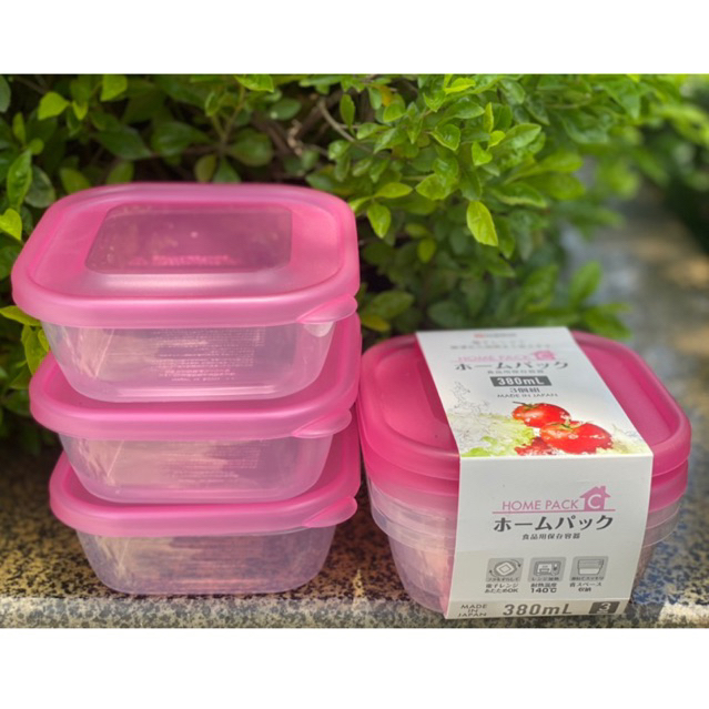 Hộp đựng thực phẩm ,Hộp nhựa 380ml set 3 hộp hộp nhựa NAKAYA Nhật Bản, thành phần nhựa PP đảm ...